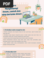 Template Chat Formal dengan Dosen | PDF | Seni & Disiplin Bahasa ...