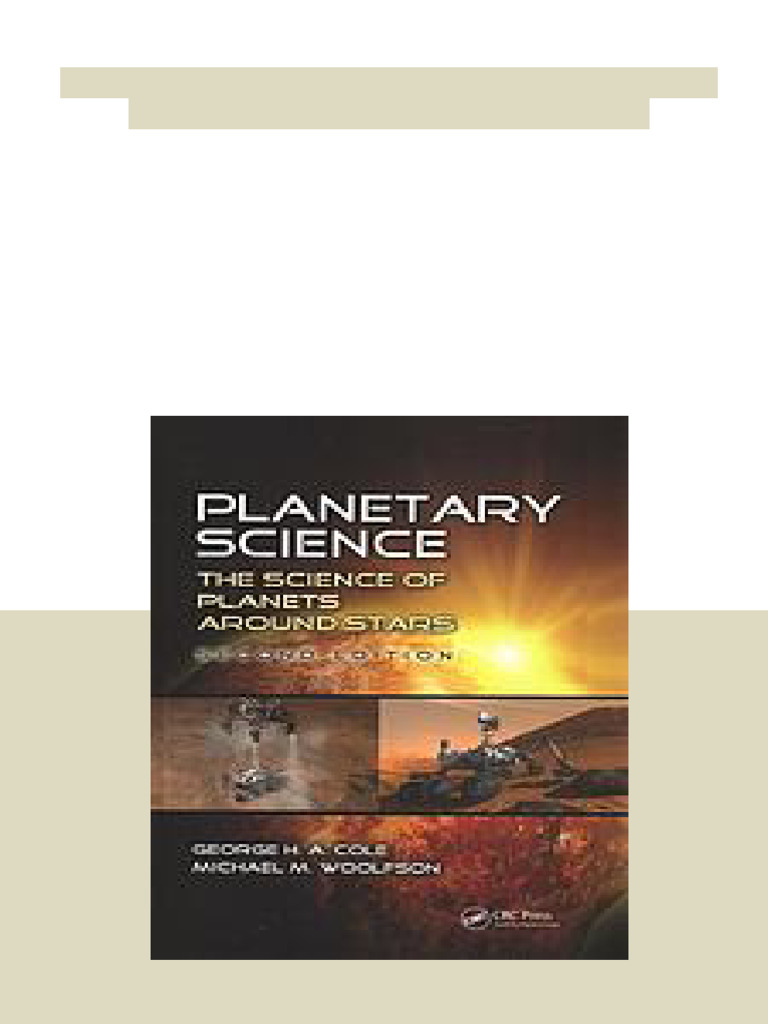 PLANETARY SCIENCE : the science of planets around stars Second Edition ...