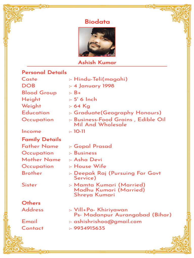 Biodata 11 | PDF