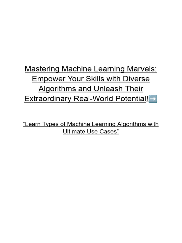 The Power of Algorithms With Real Life Wizardry 1691076610 | PDF ...