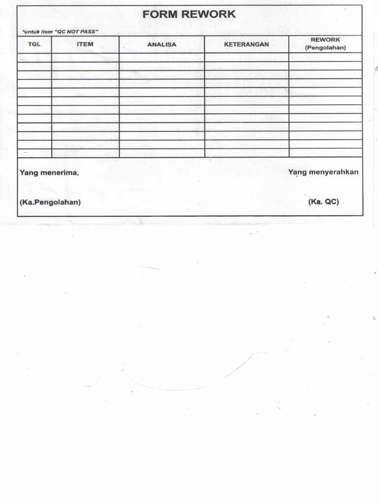 Form Rework | PDF