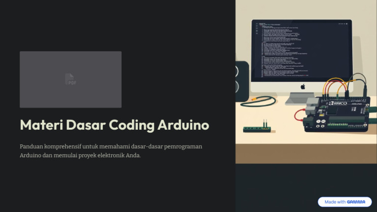 Materi Dasar Coding Arduino | PDF