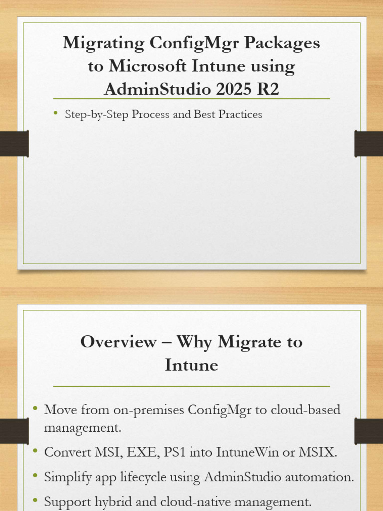 Adminstudio-ConfigMgr-Intune | PDF