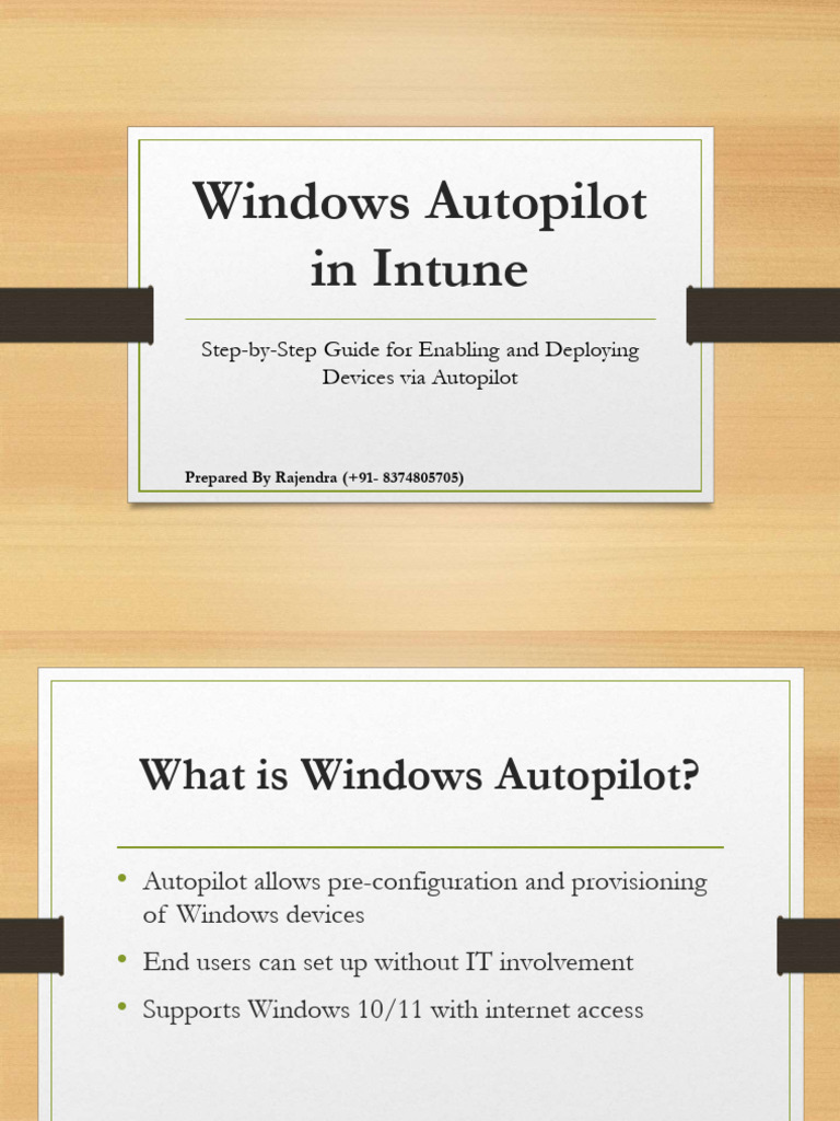 Intune Autopilot Deployment Guide | PDF | Microsoft Windows | Windows 10