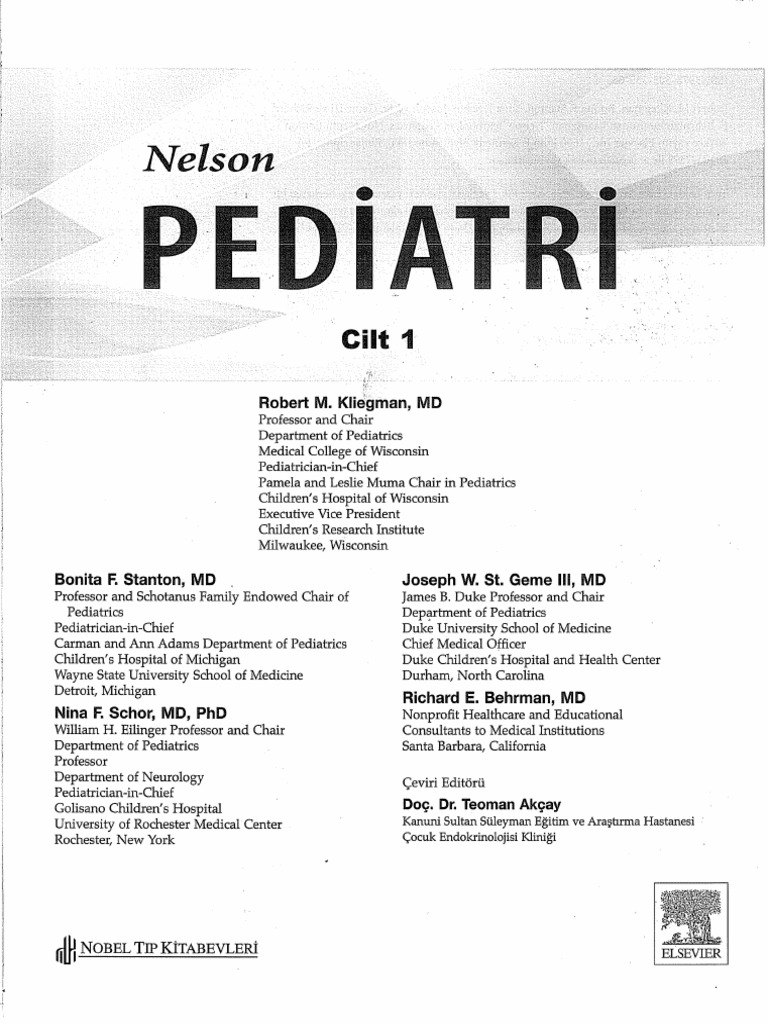 Nelson Pediatri 1. Cilt | PDF