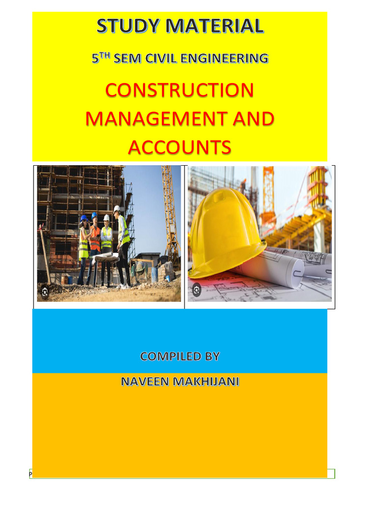 Construction Management and Accounts | PDF | Construction Management | Building Information Modeling