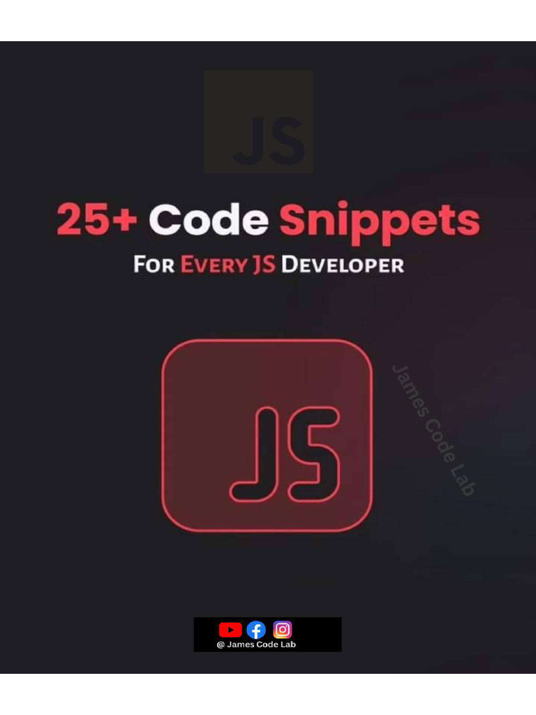 25 Javascript Code Snippets | PDF