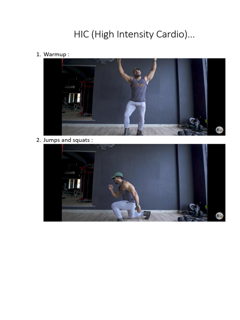 High Intensity Cardio Workout Guide | PDF