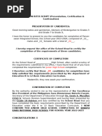Graduation Presentation and Confirmation | PDF | School Types | Youth