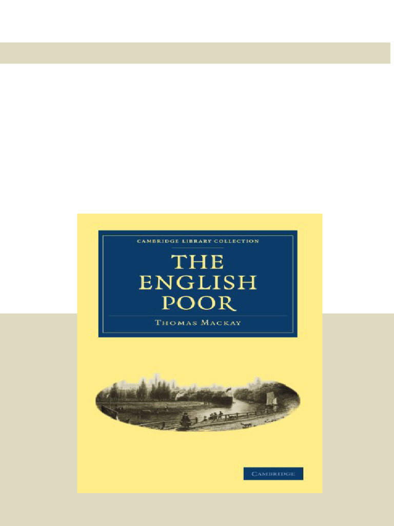 The English Poor 1st Edition Thomas Mackay | PDF | Socialism | Property