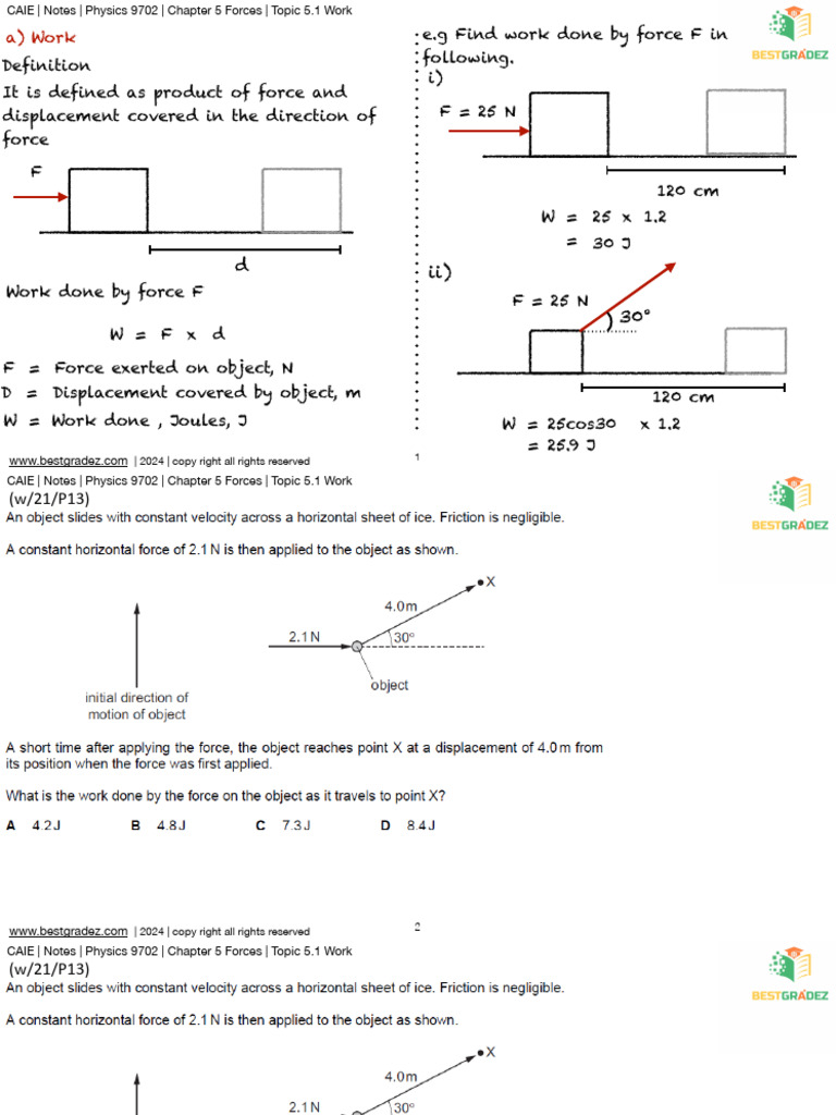 Work Power Energy - Conservation | PDF | Force | Potential Energy