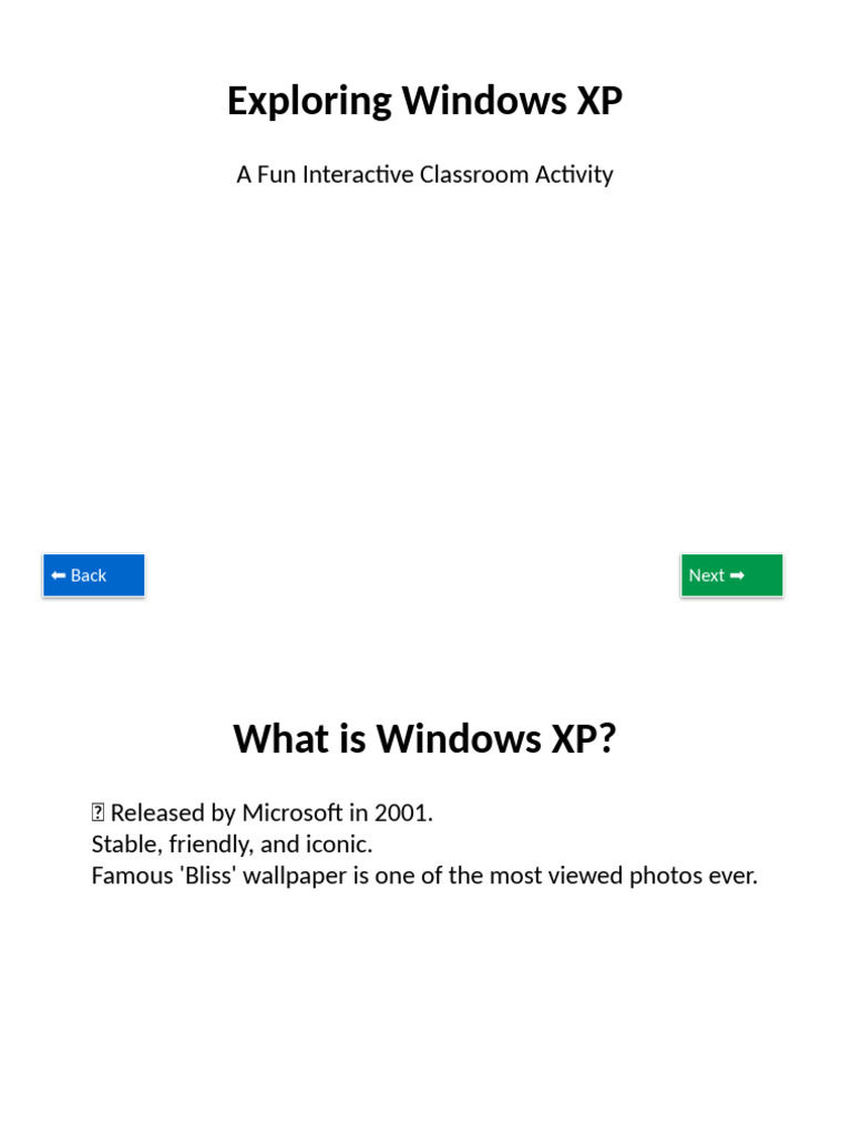 Interactive Guide to Windows XP Features | PDF