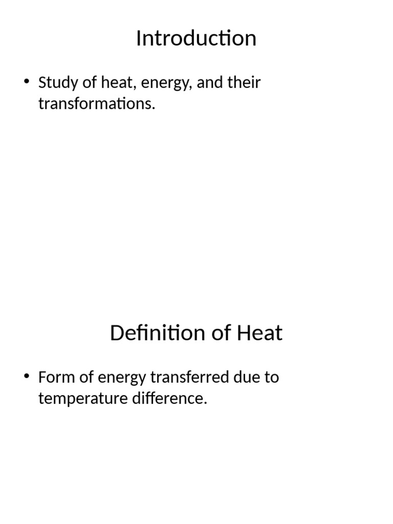 Heat and Thermodynamics | PDF