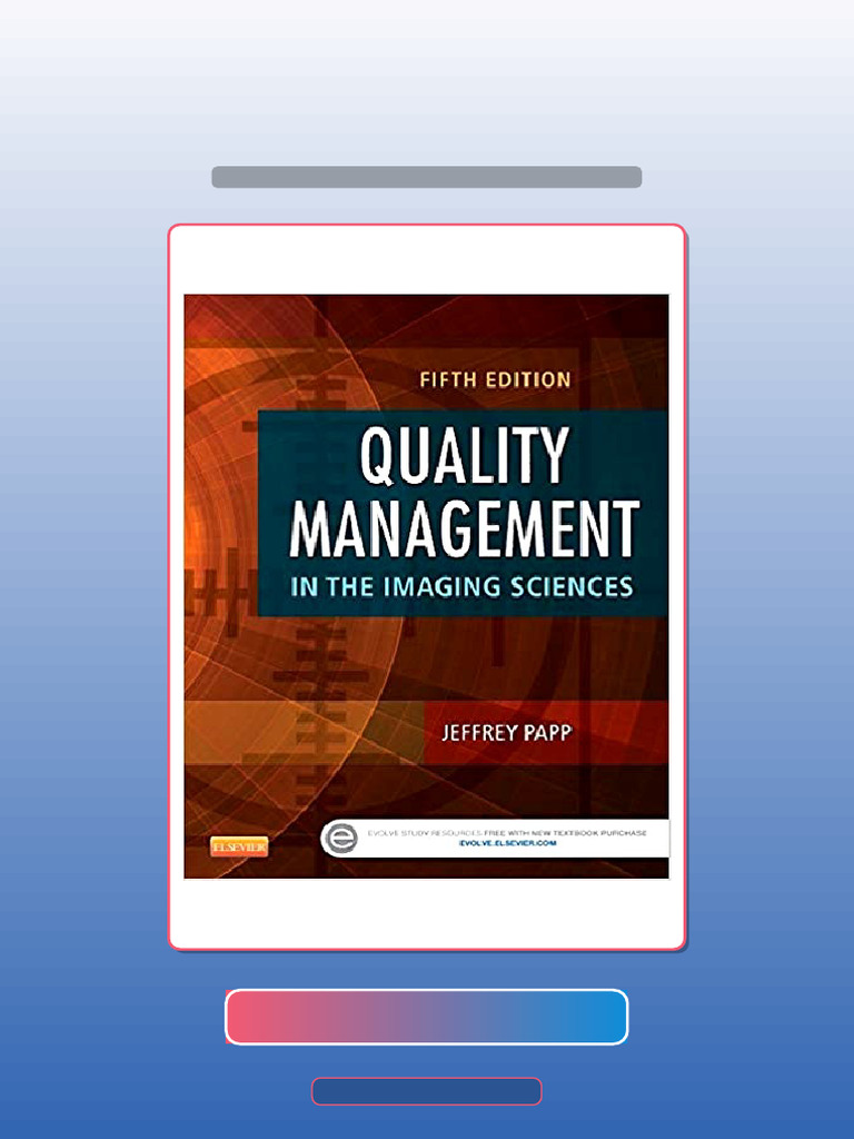 Authorized Quality Management in the Imaging Sciences 5th Edition by ...
