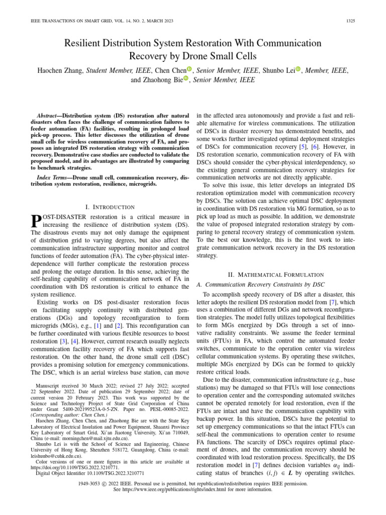 Resilient Distribution System Restoration With Communication Recovery ...