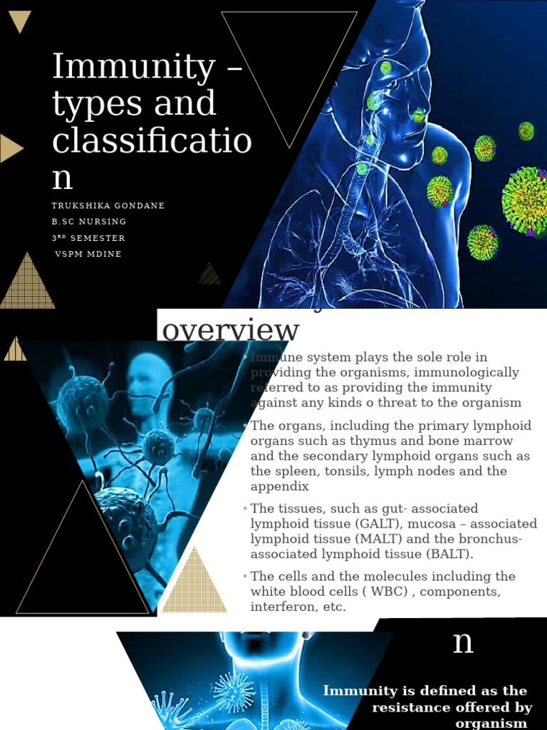 Immunity - Types and Classification | PDF | Immune System | Adaptive ...