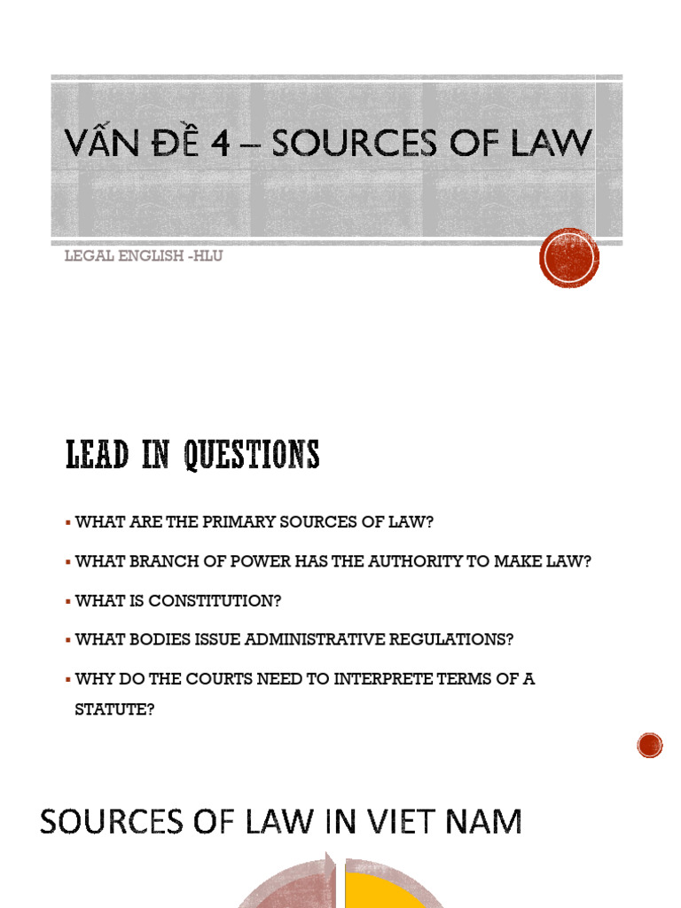 Unit 4-Sources of Law | PDF | Precedent | Common Law