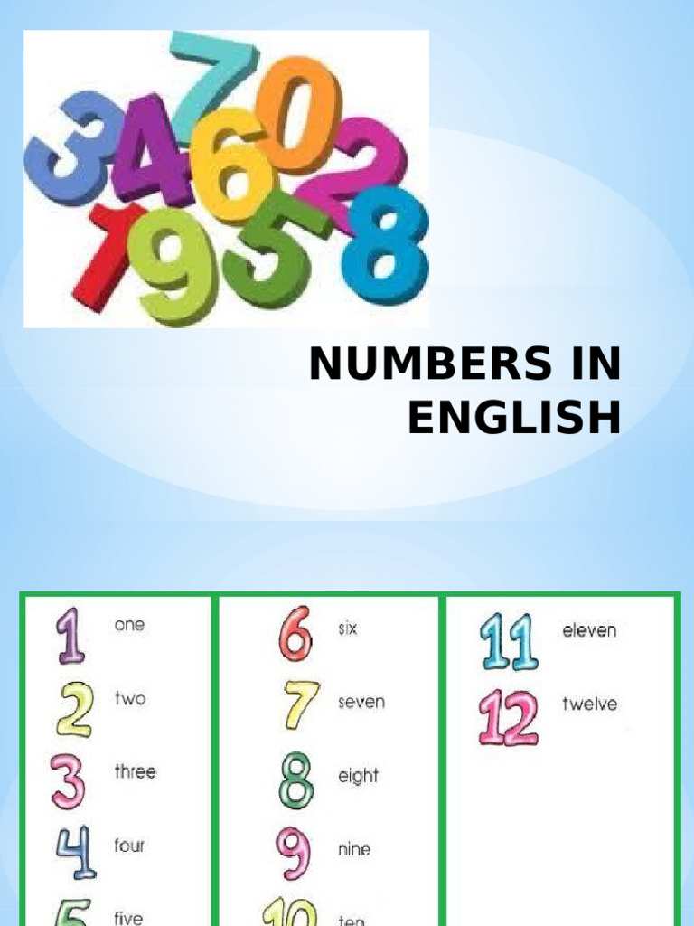 Numbers | PDF