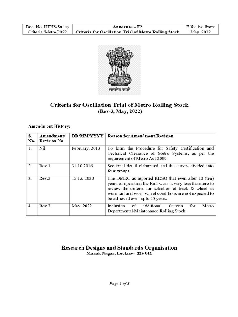 Criteria For Osc 1 | PDF