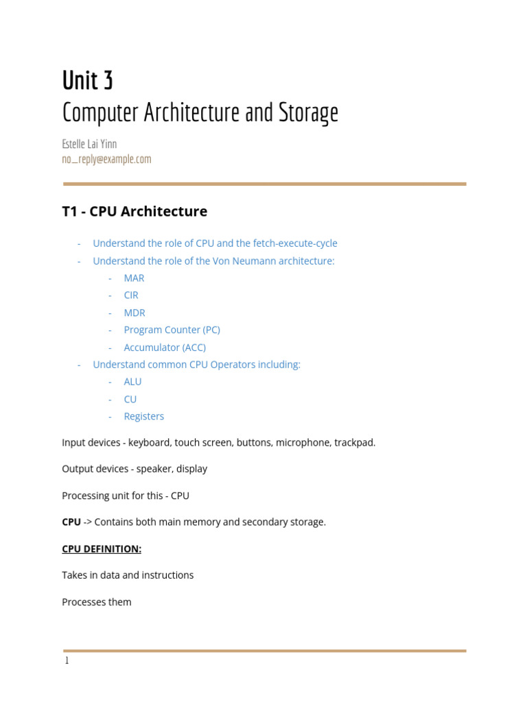 CPU Architecture and Performance Overview | PDF | Computer Data Storage ...