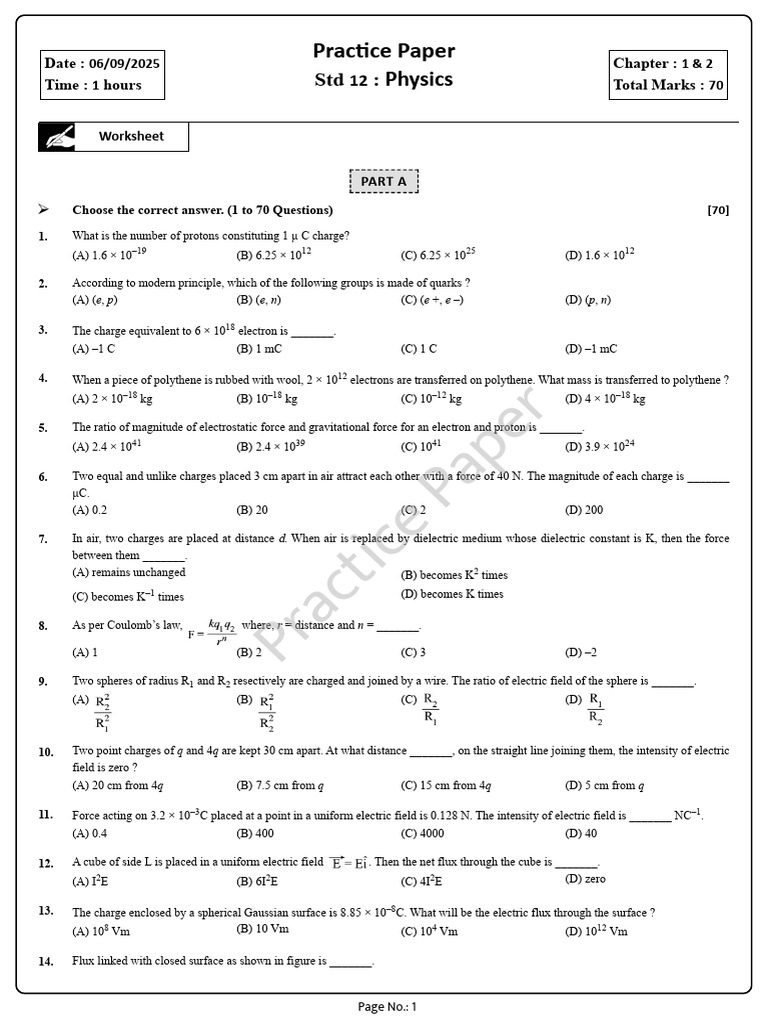 Worksheet t1912 1757122940 | PDF | Capacitance | Capacitor