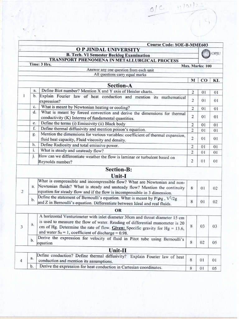 Btech Vi Back Jan2023 | PDF
