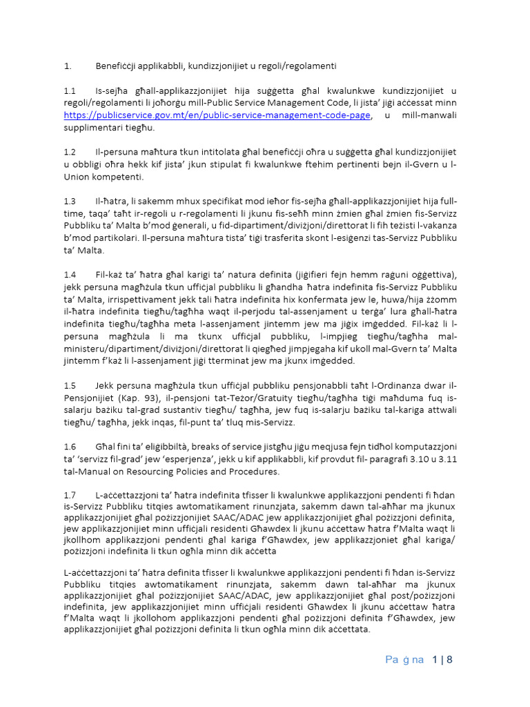 General Provisions - MT | PDF