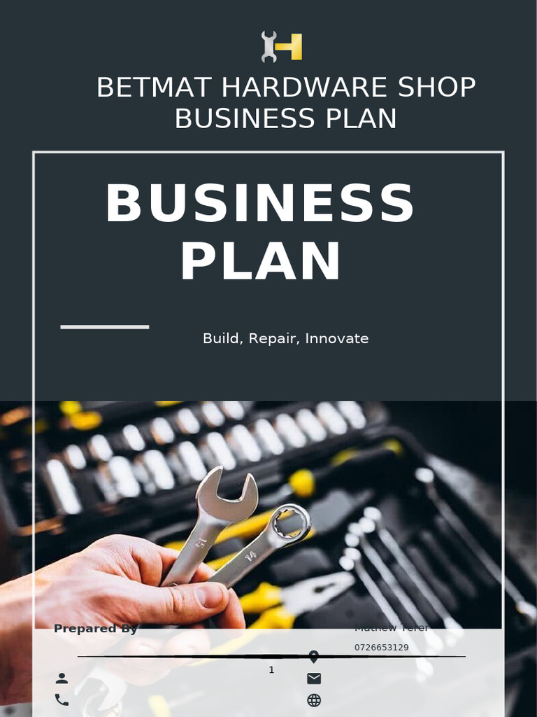 Betmat Hardware Shop Business Plan | PDF | Marketing | Market Segmentation