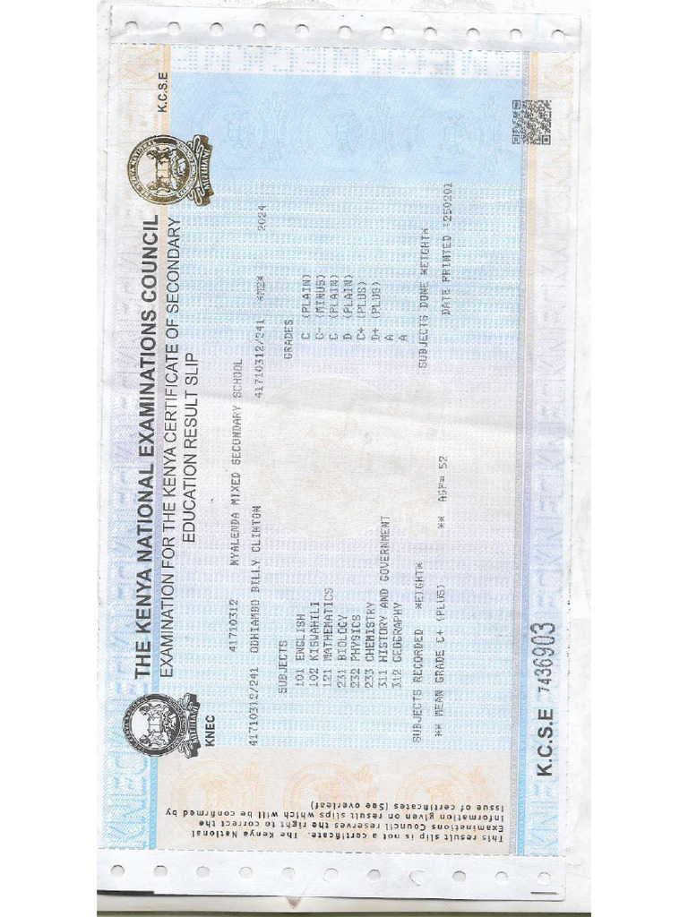 Result Slip | PDF