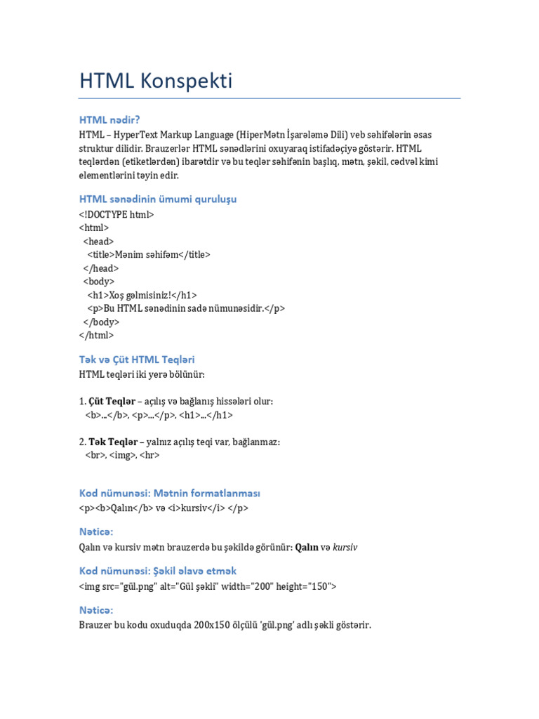 HTML Konspekti | PDF