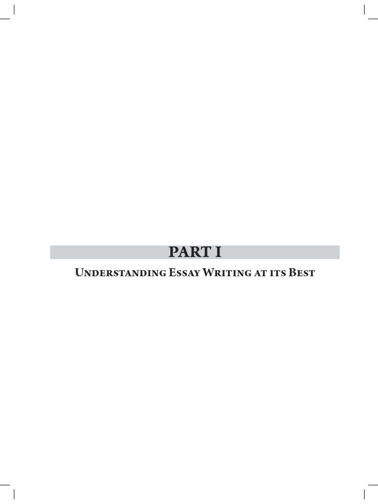 Understanding Essay Writing at Its Best | PDF | Essays | Writing