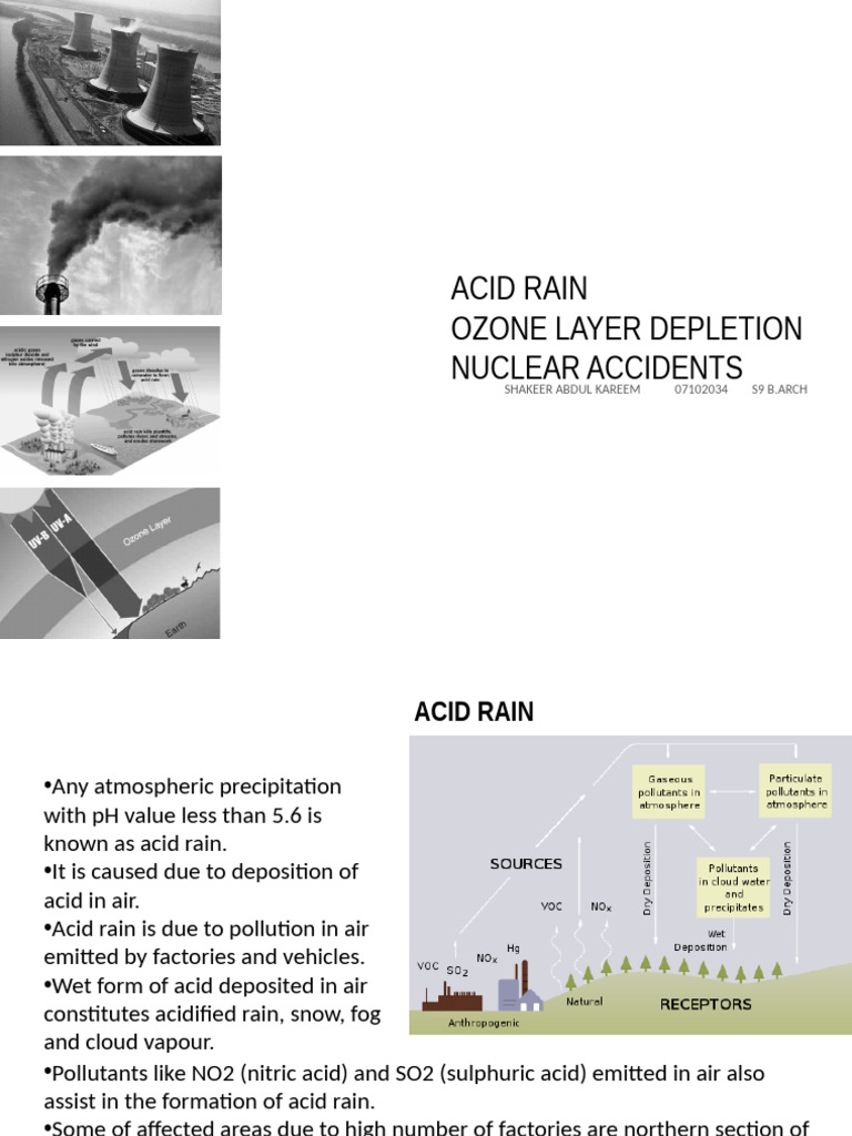 Environmental Issues: Acid Rain & Ozone Depletion | PDF | Ozone ...