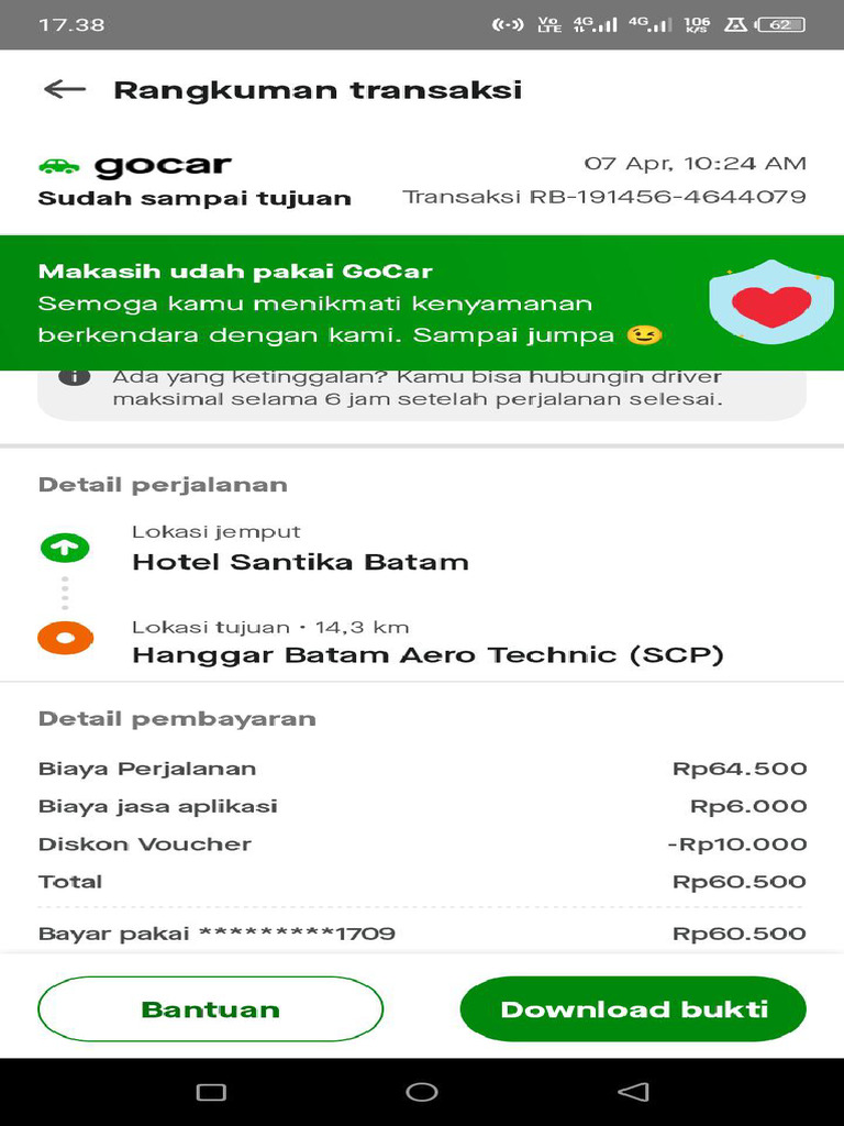 Gojek Receipt 07-11 Apr 2025 | PDF