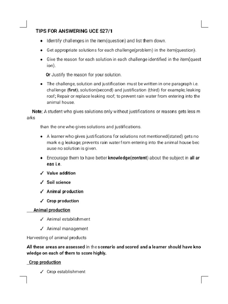 Tips For Answering Uce (1) - Phoenix | PDF