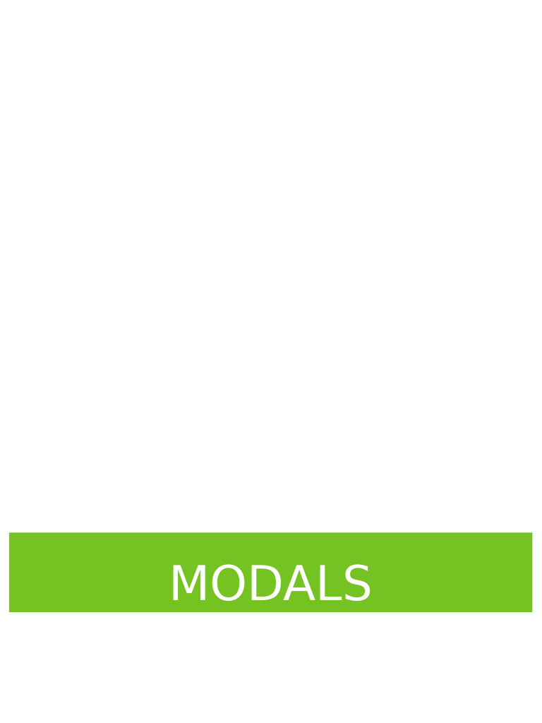 Understanding English Modals Explained | PDF