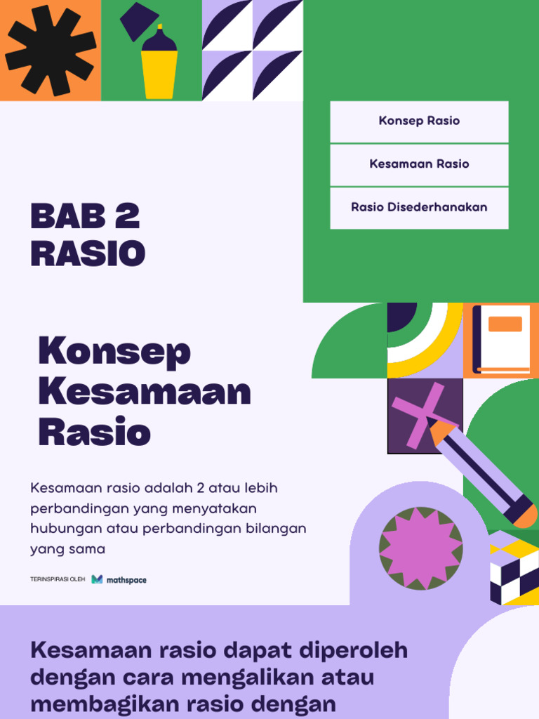 Presentasi Pendidikan Rasio Dan Proporsi Dengan Gaya Geometris Tebal ...