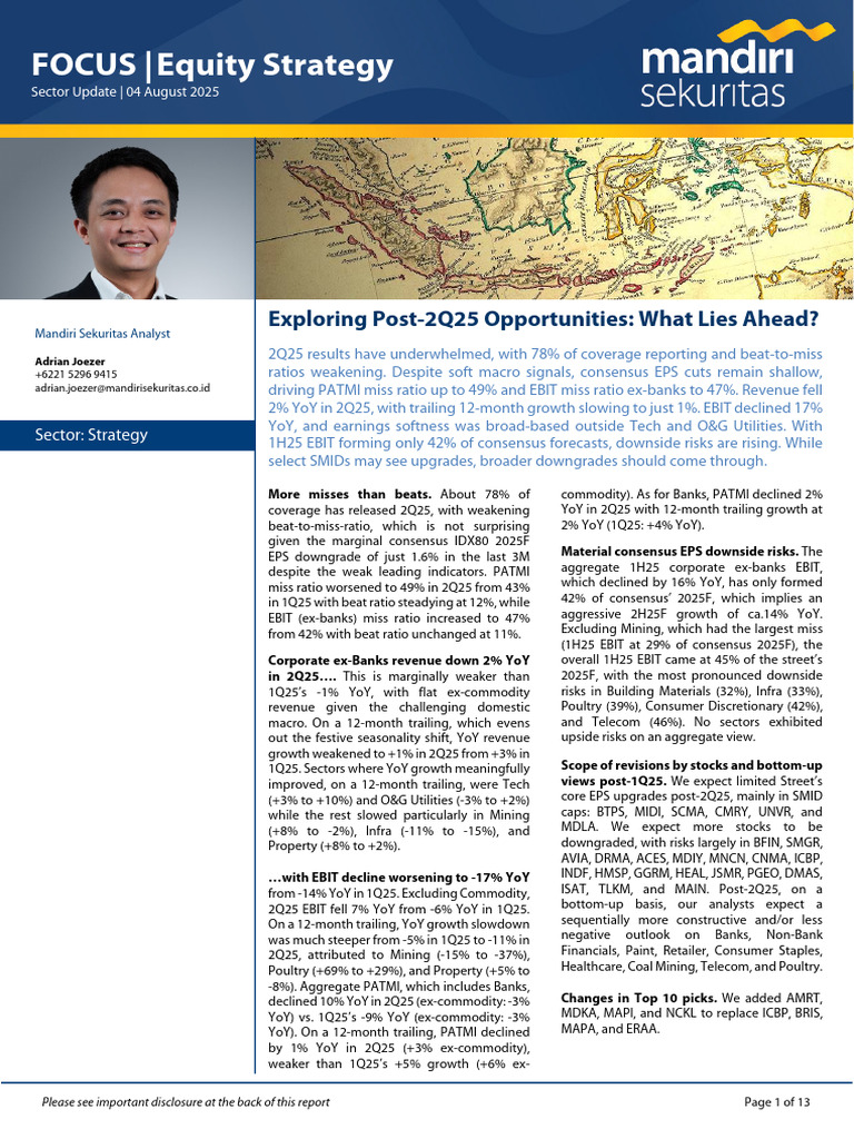 Equity Strategy 2Q25 Results Review Edit 3XjmU (1) | PDF | Economies ...