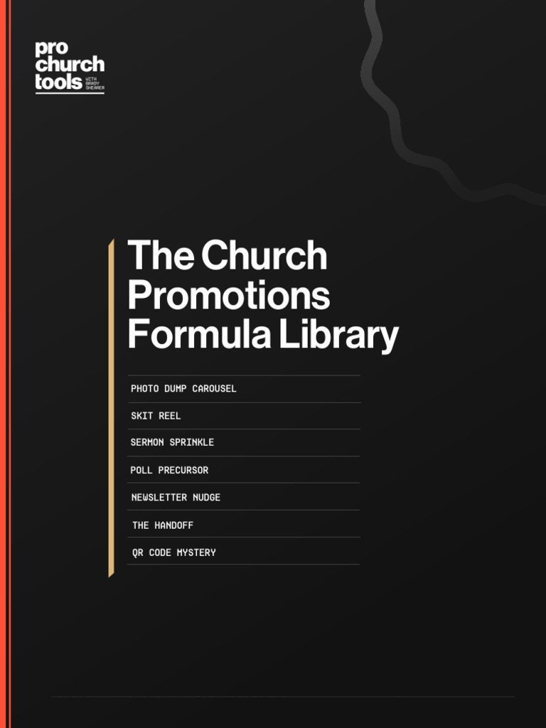 The Church Promotions Formula Library | PDF