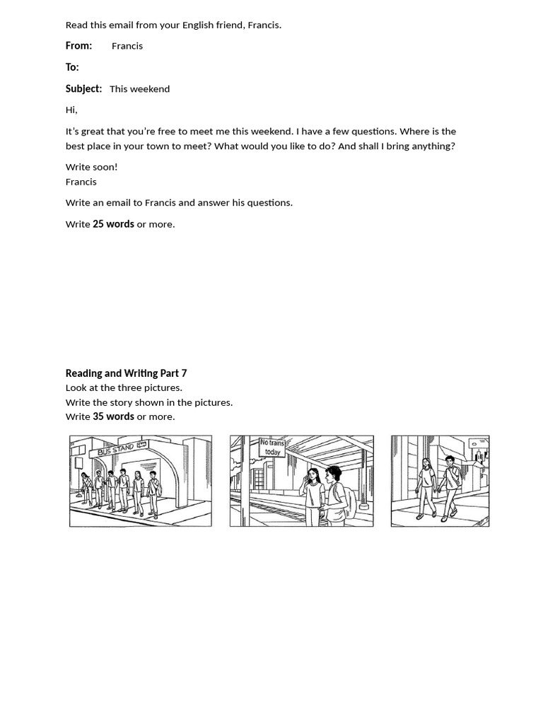 Writing Test 1 | PDF