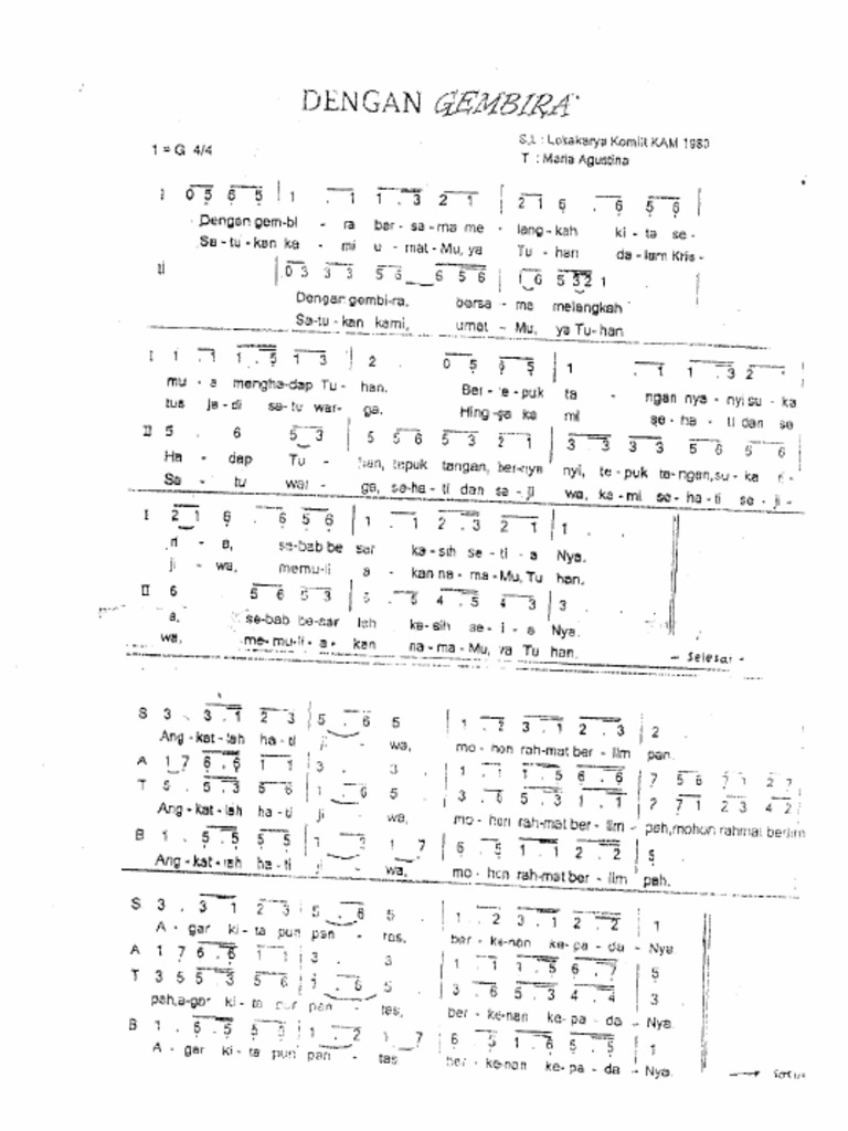 Dengan Gembira | PDF