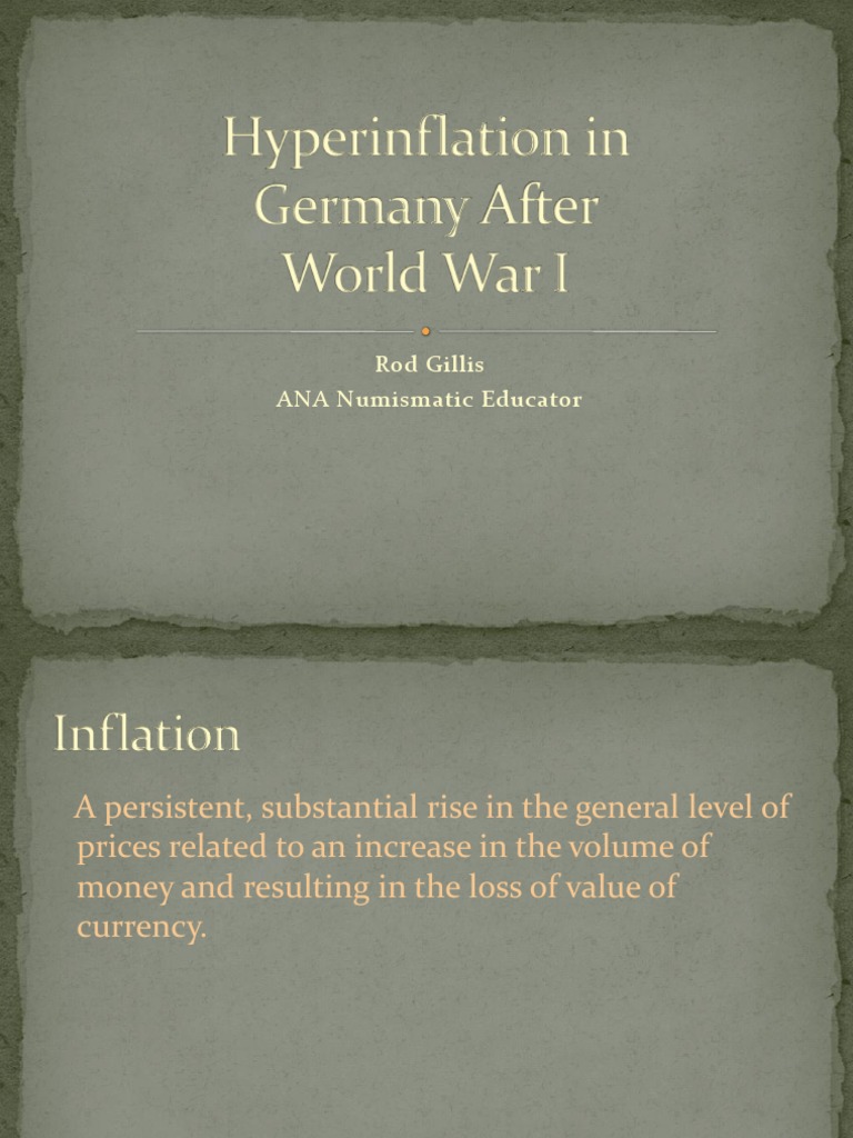 German Hyper Inflation | PDF | German Empire | Wilhelm Ii