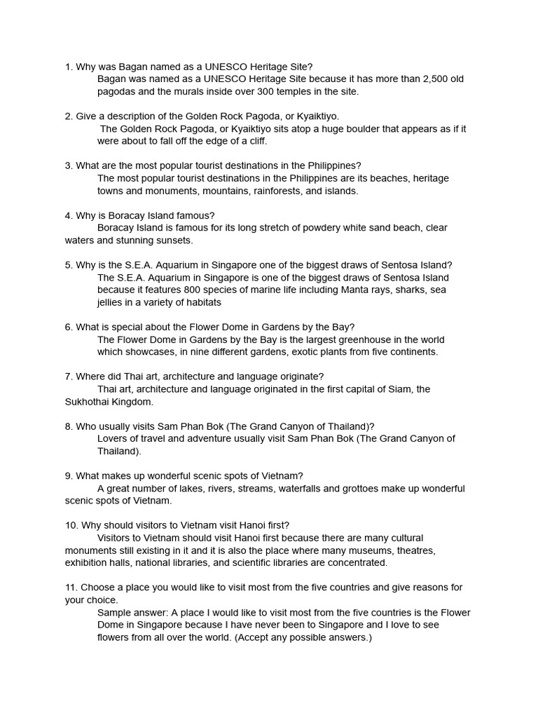 Grade 11 Unit 6 Q&A GMS | PDF
