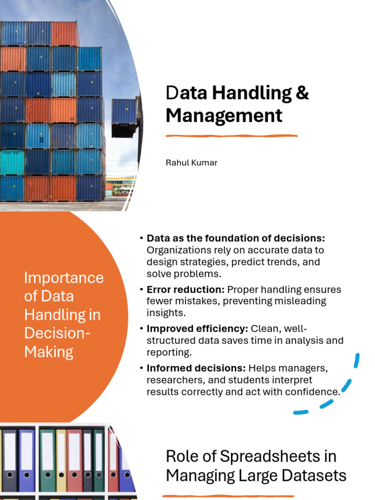 Effective Data Handling Techniques | PDF | Data | Spreadsheet