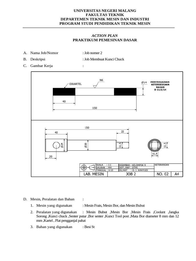 Template Action Plan Kunci Chuck | PDF