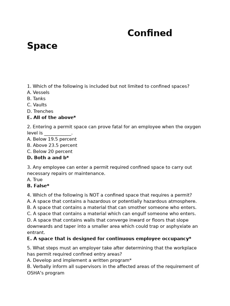 Confined Space Safety Guidelines and Regulations | PDF | Occupational ...