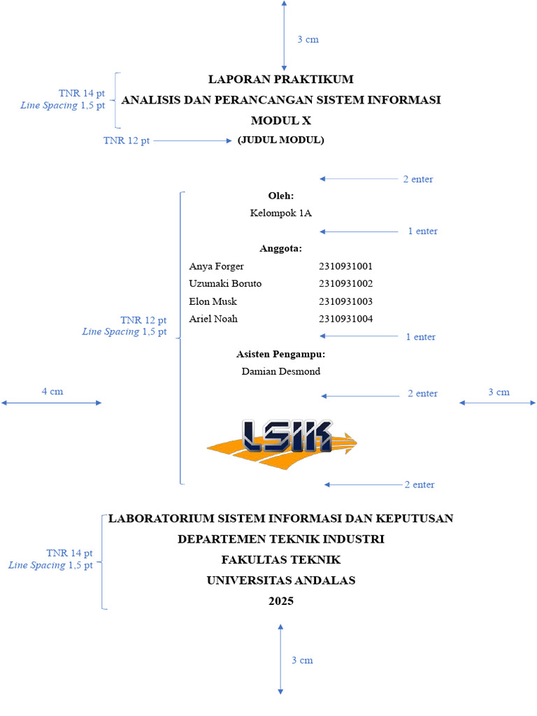 Format Laporan Apsi 2025 | PDF