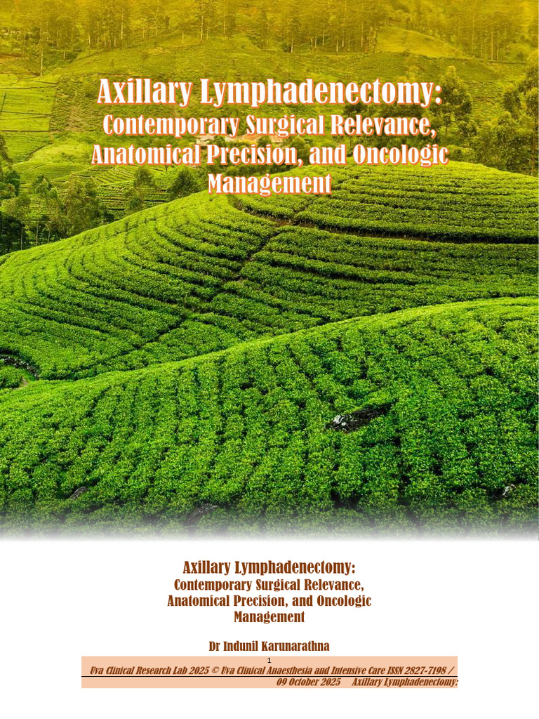 Axillary Lymphadenectomy Insights | PDF | Breast Cancer | Surgery