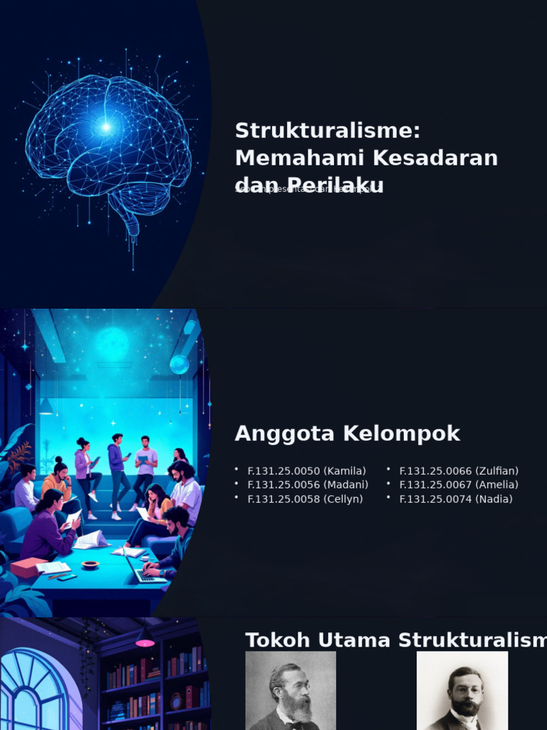 Strukturalisme Memahami Kesadaran Dan Perilaku - Kamila | PDF