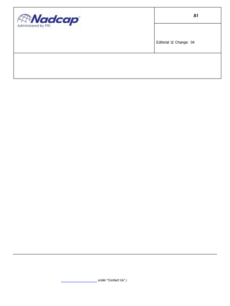 Nadcap AC7004 Audit Criteria Guide | PDF | Quality Management | Quality ...