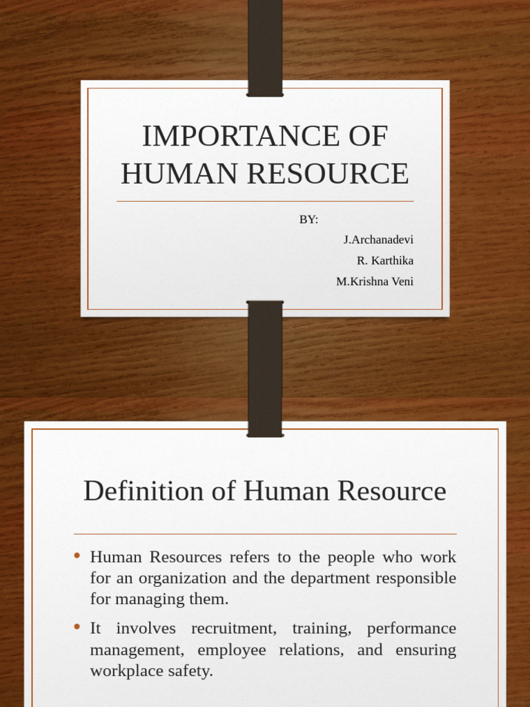 Importance of Human Resource | PDF | Human Resources | Employment